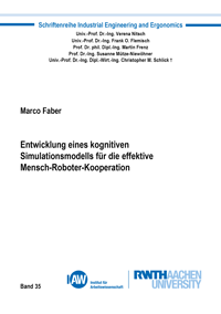 Marco Faber - Entwicklung eines kognitiven Simulationsmodells für die ...
